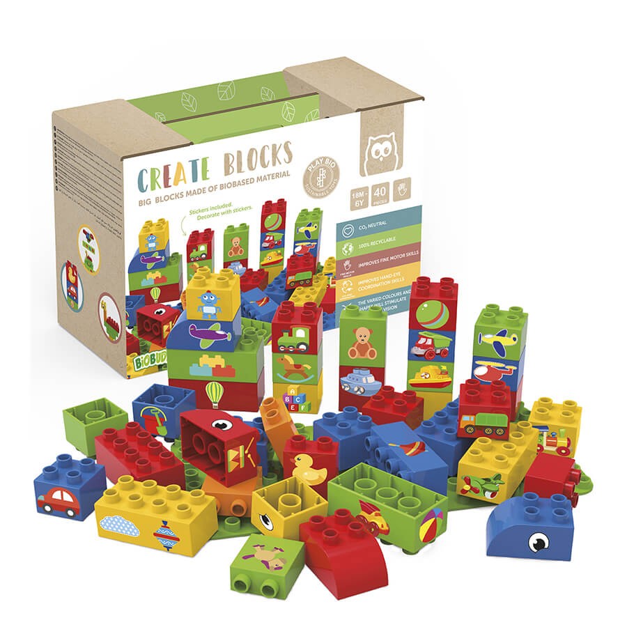 Bloques construcción Bio 40 piezas – Eurekakidsrd